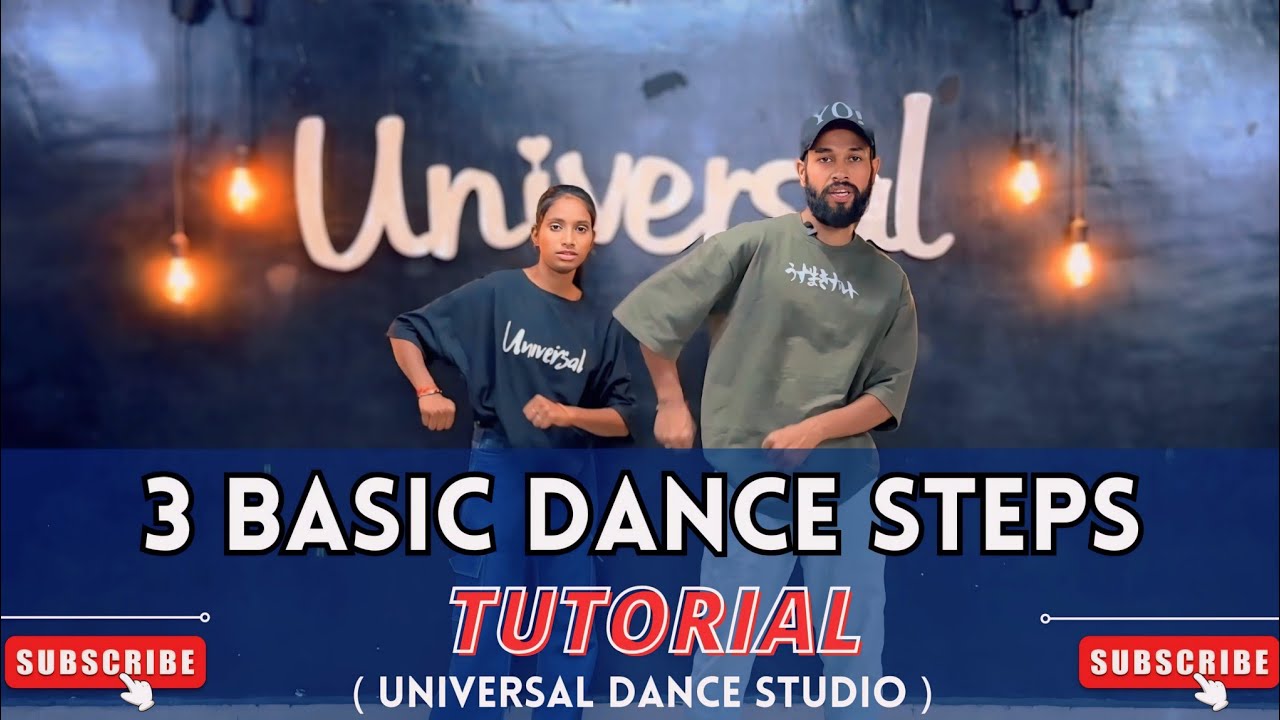 3 Basic Dance Steps for Beginners - Easy Dance Steps | Universal Dance Studio #tutorial