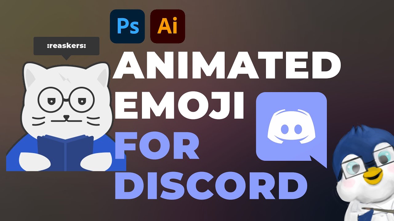 Creating Animated Cat Askers Emoji For A Discord Server using Illustrator and Photoshop