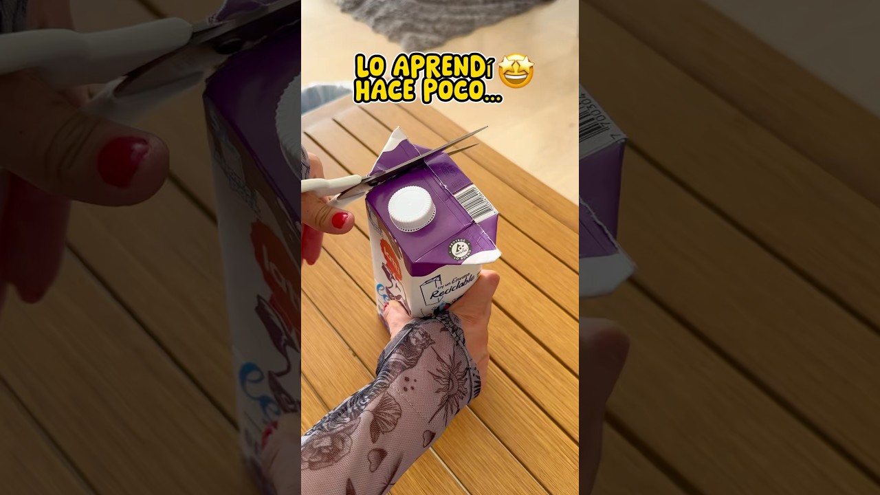 No tires las cajas de leche a la basura.. #hack #home #ideas #tips #reciclaje #lifehacks