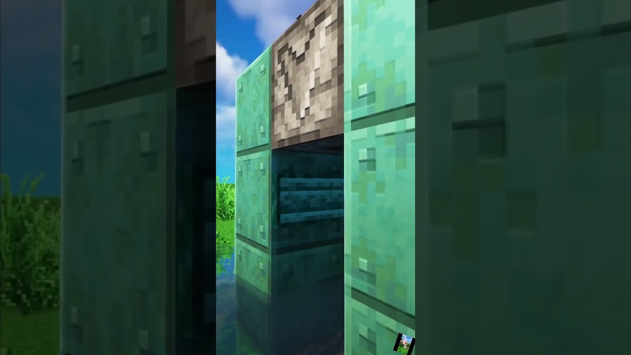 Easy Concrete Maker Farm - Minecraft #shorts