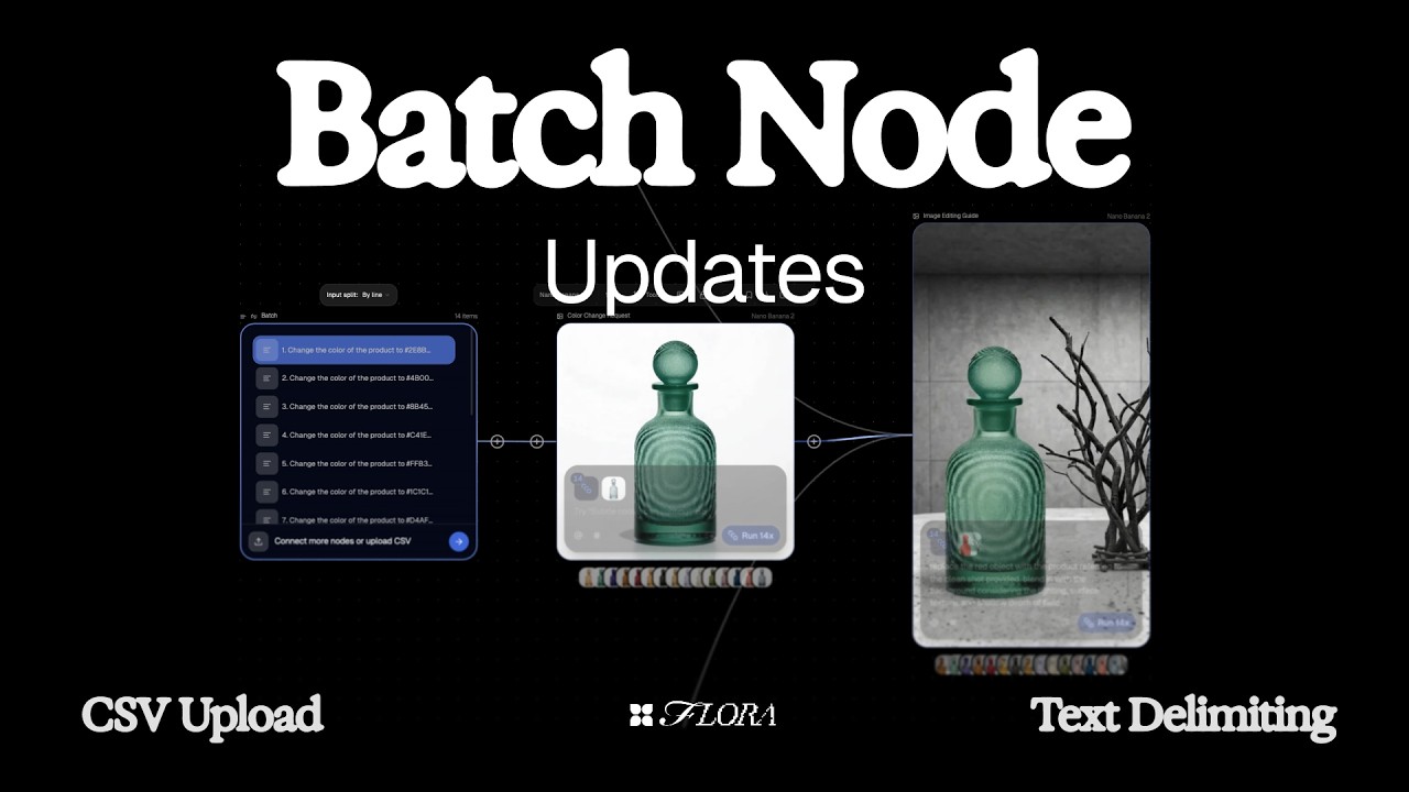 Batch Node Updates | FLORA AI