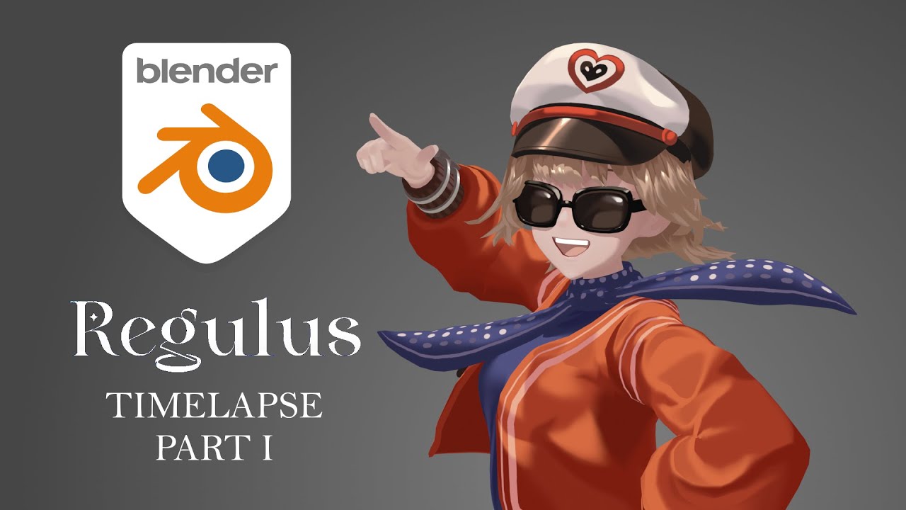 Blender character modeling timelapse - Regulus Part I - Reverse 1999