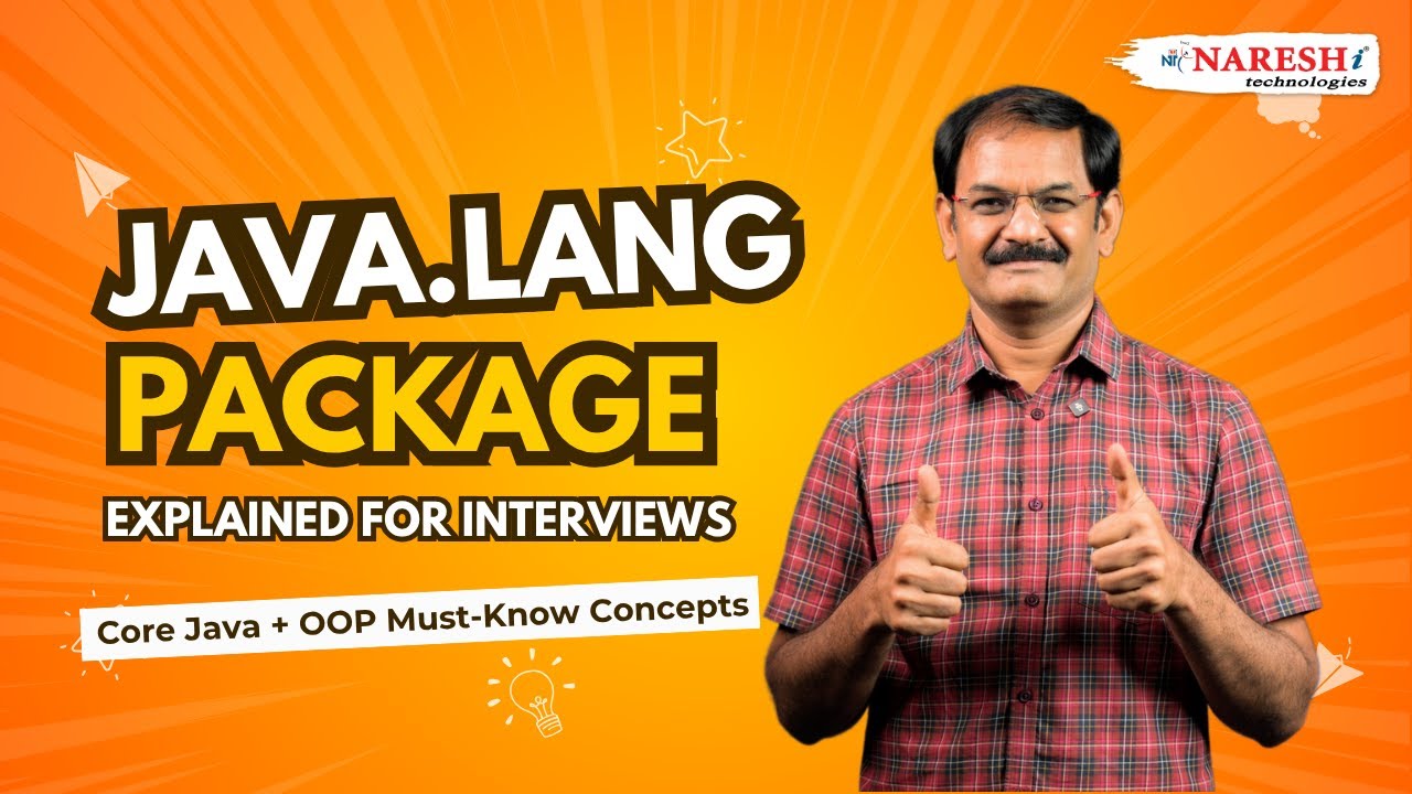Java.lang Package Explained for Interviews | Core Java + OOP Must-Know Concepts | NareshIT