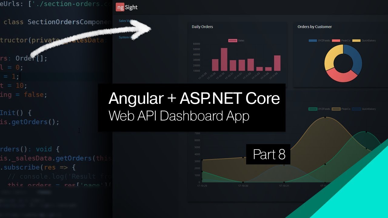 ASP.NET Core + Angular Dashboard | 08 | Latest Orders Table
