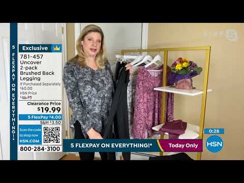 Uncover 2pack Brushed Back Legging