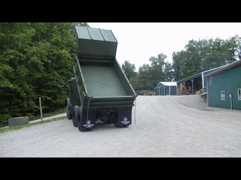 m929 green military dump truck C&C Equipment 812-336-2894 ccsurplus.com