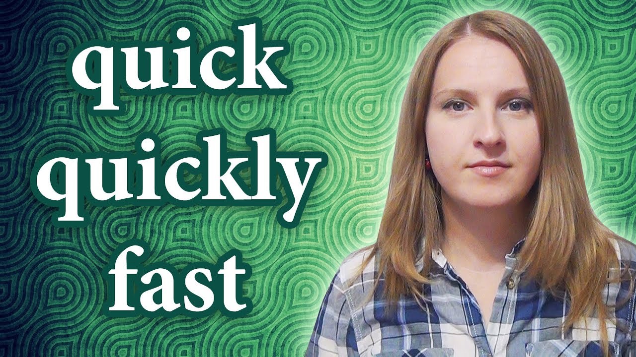 Fast vs quick, quickly - common mistakes in English + rapid, speedy