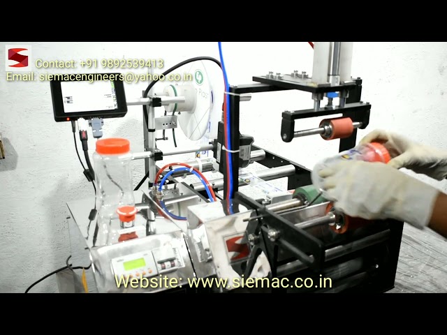 Sticker Labelling Machine - Semi Automatic Sticker Labelling Machine ...