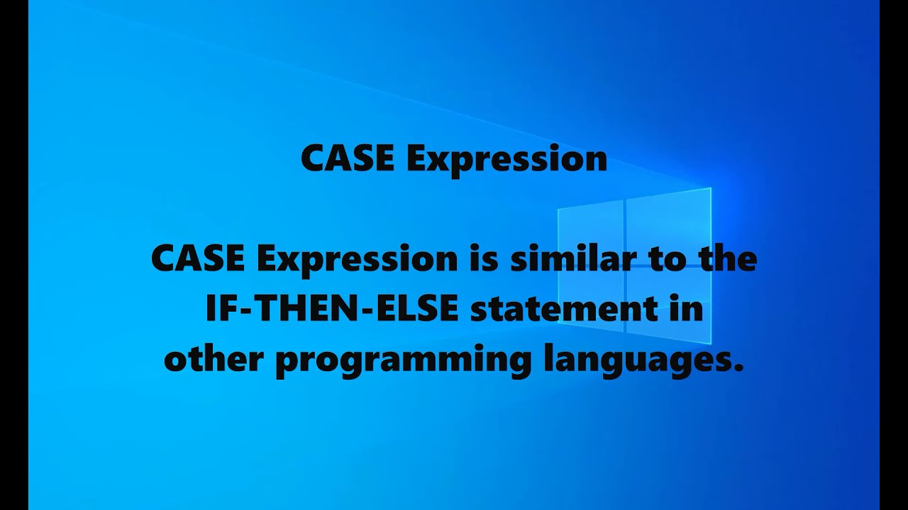 How to Use CASE Expression using SQLite