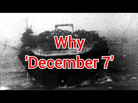 Why Japan chose to attack on 'December 7, 1941'