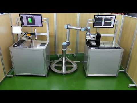 検査品の溶着状態と面ひずみ状態を連続して自動検査する(AEROSONAR×LINE STRIPER使用例)