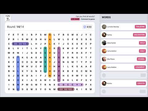 Live Word Search: Human Biology