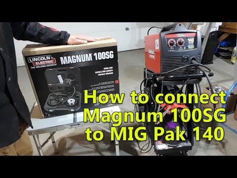 How to connect aluminum spool gun (Magnum 100SG) to MIG welder step by step