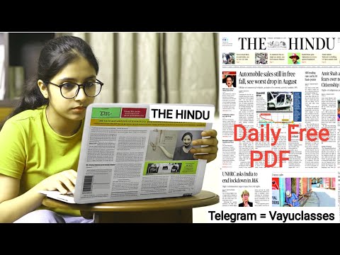 How To Download The Hindu Newspaper Pdf Free || How To Get The Hindu Newspaper Daily In Telegram