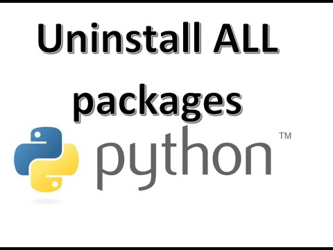 How to Uninstall ALL pip packages at once