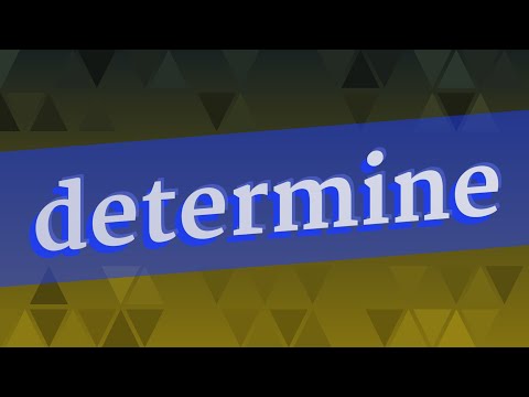 DETERMINE pronunciation • How to pronounce DETERMINE