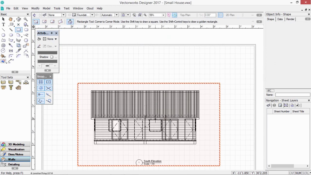 2017 Vectorworks Fundamentals - Creating Dynamic Sections And Elevations