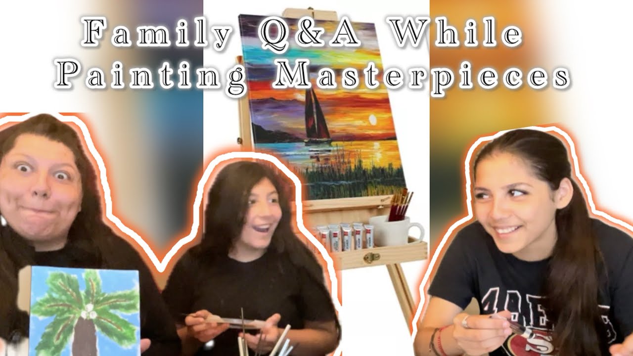 Watch us paint while answering Mariah’s random questions! 