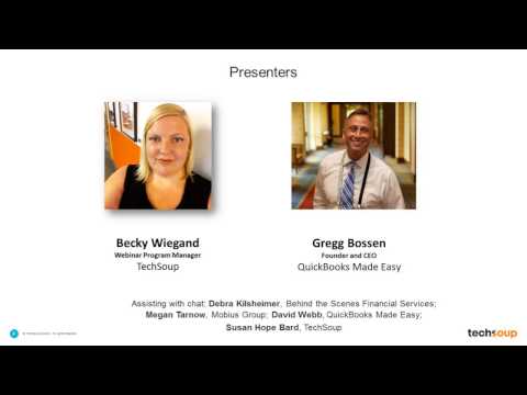 Webinar - QuickBooks (Desktop) for New Nonprofits - 2017-03-08