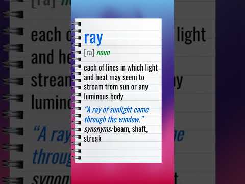 RAY (C1 Advanced) Learn English Vocabulary