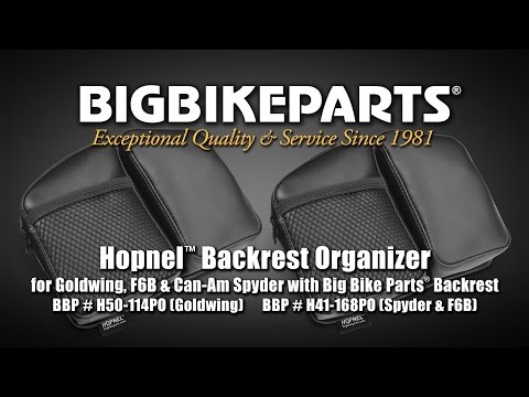 Backrest Organizer for Goldwing GL1500, GL1800, F6B and Can-Am Spyder