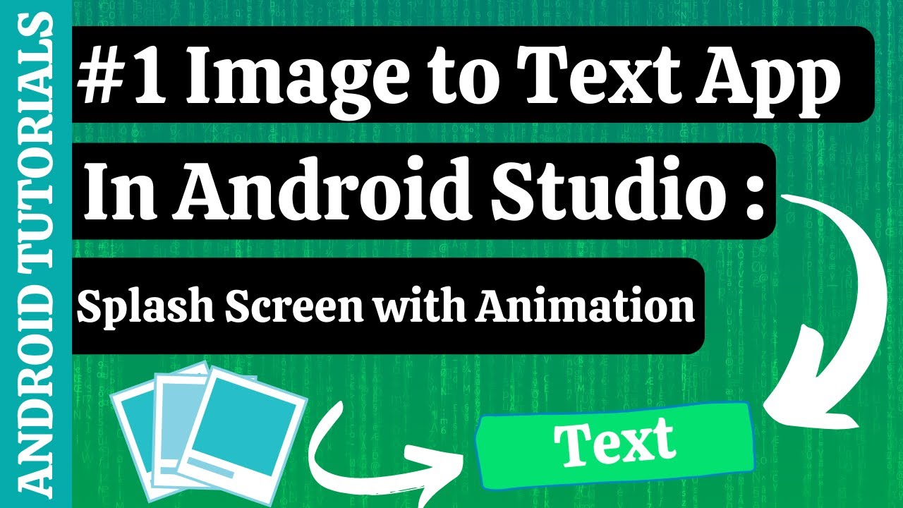 IMAGE to TEXT app in ANDROID STUDIO | Text Recognition app in Android Studio| Android Tutorials | #1
