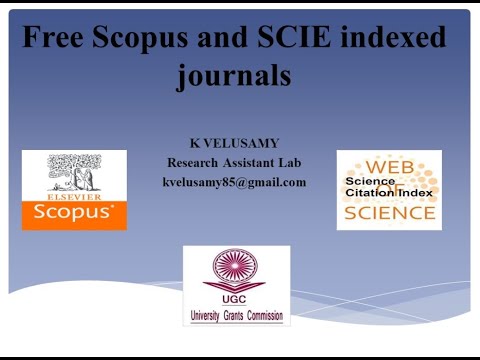 Free scopus indexed journals || web of science || Science citation index || Fast publications