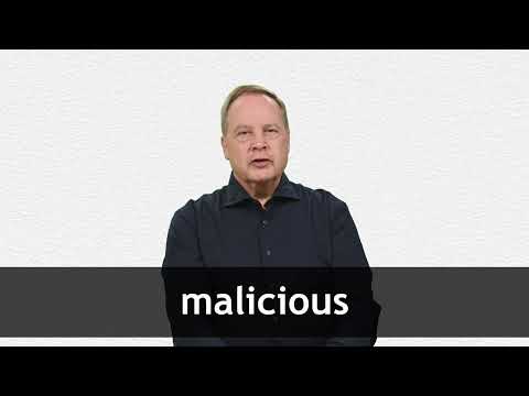 How to pronounce MALICIOUS in American English