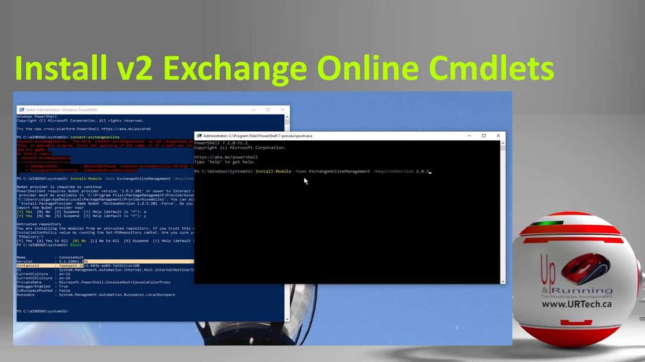How to Install Version 2 Exchange Online Commandlets EXOv2