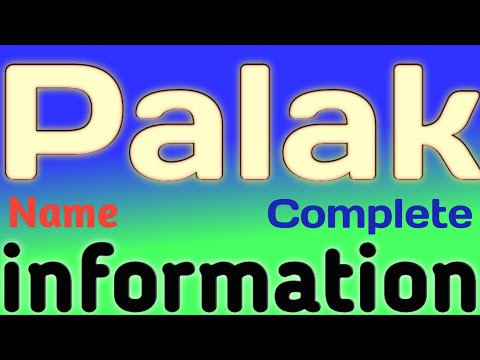 Palak Name Meaning | Palak Name Full Details | Palak Naam Ki Rashi | The Secret of Name