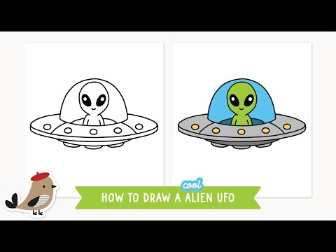 How To Draw A Cool Alien UFO | Easy Drawing For Kids