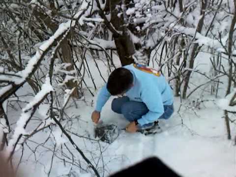 Geocaching in the Snow - Ohio