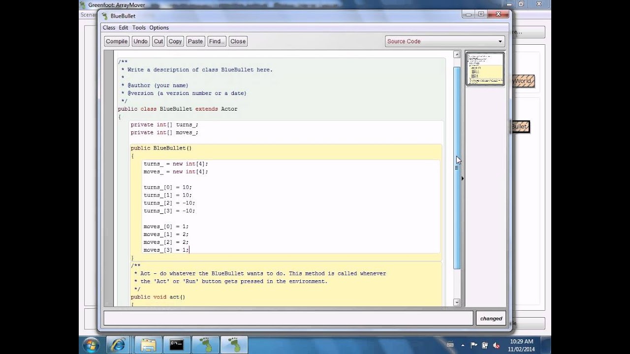 Mr Joyce - Arrays Assignment #1 - Array Motion