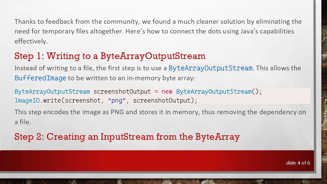 Simplifying Image Handling in Java: BufferedImage to Stream Conversion
