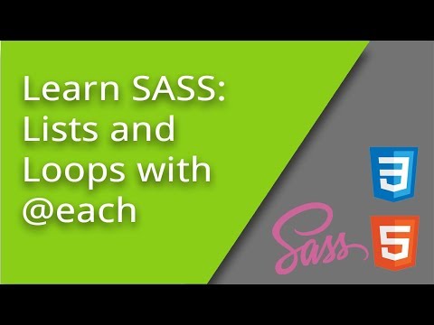 Learn SASS Lists and Loops