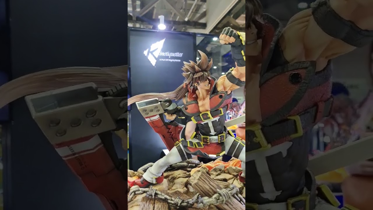 Ky Kiske and Sol Badguy from Guilty Gear Statues by Kinetiquettes. Game by Ark System works