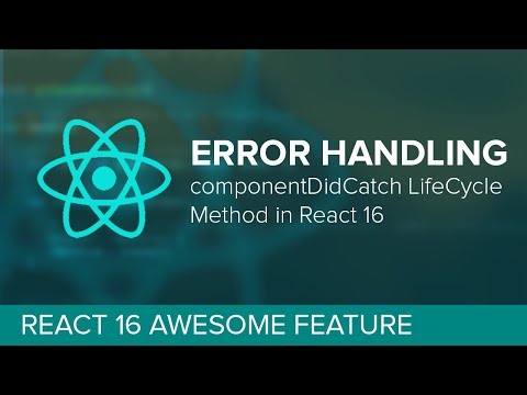 Error Handling in React 16 - componentDidCatch Life Cycle Method in Hindi / Urdu Tutorial Video ...