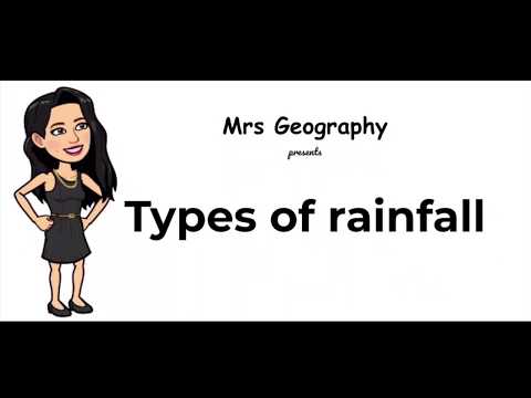 Types of rainfall