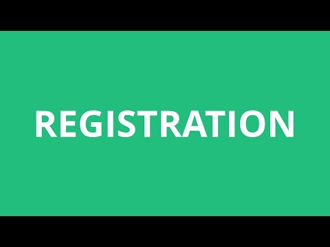 How To Pronounce Registration - Pronunciation Academy