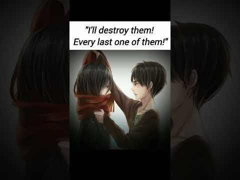 did you believe this person destroy 1.6 billion population for his friends #anime #emotional #aot