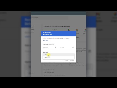 How to restore deleted files or emails for a user in Google Workspace | GWS Admin | How to