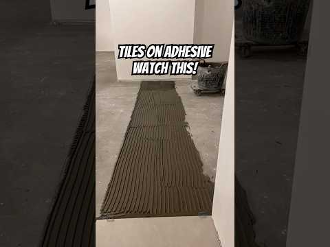 Laying Ceramic Tiles: Perfect Placement on Adhesive! #ceramic #tiles #diy