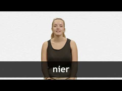 English Translation of “NIER” | Collins French-English Dictionary