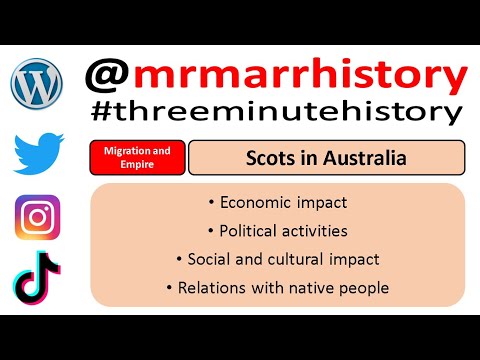 Three Minute History – Scots in Australia | Mr Marr History