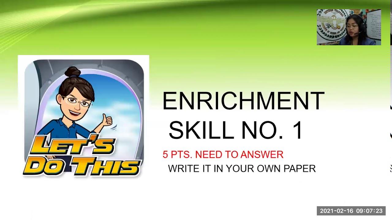 EAPP MODULE 1 : LESSON 1