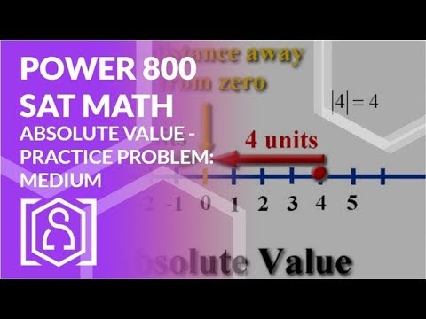Power 800 SAT Math - Absolute Value Practice Problem: Medium