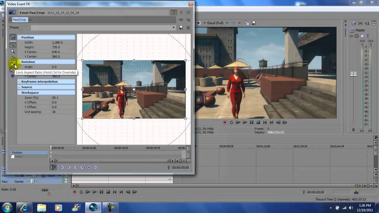 Sony Vegas Pro 11 Widescreen Tutorial