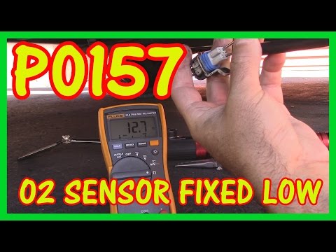 HOW TO DIAGNOSE A P0157 CODE - O2 SENSOR FIXED LOW - FLUKE 114 METER