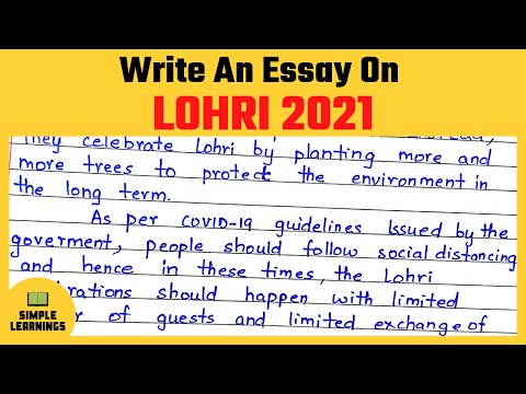 Lohri 2021 Essay In English