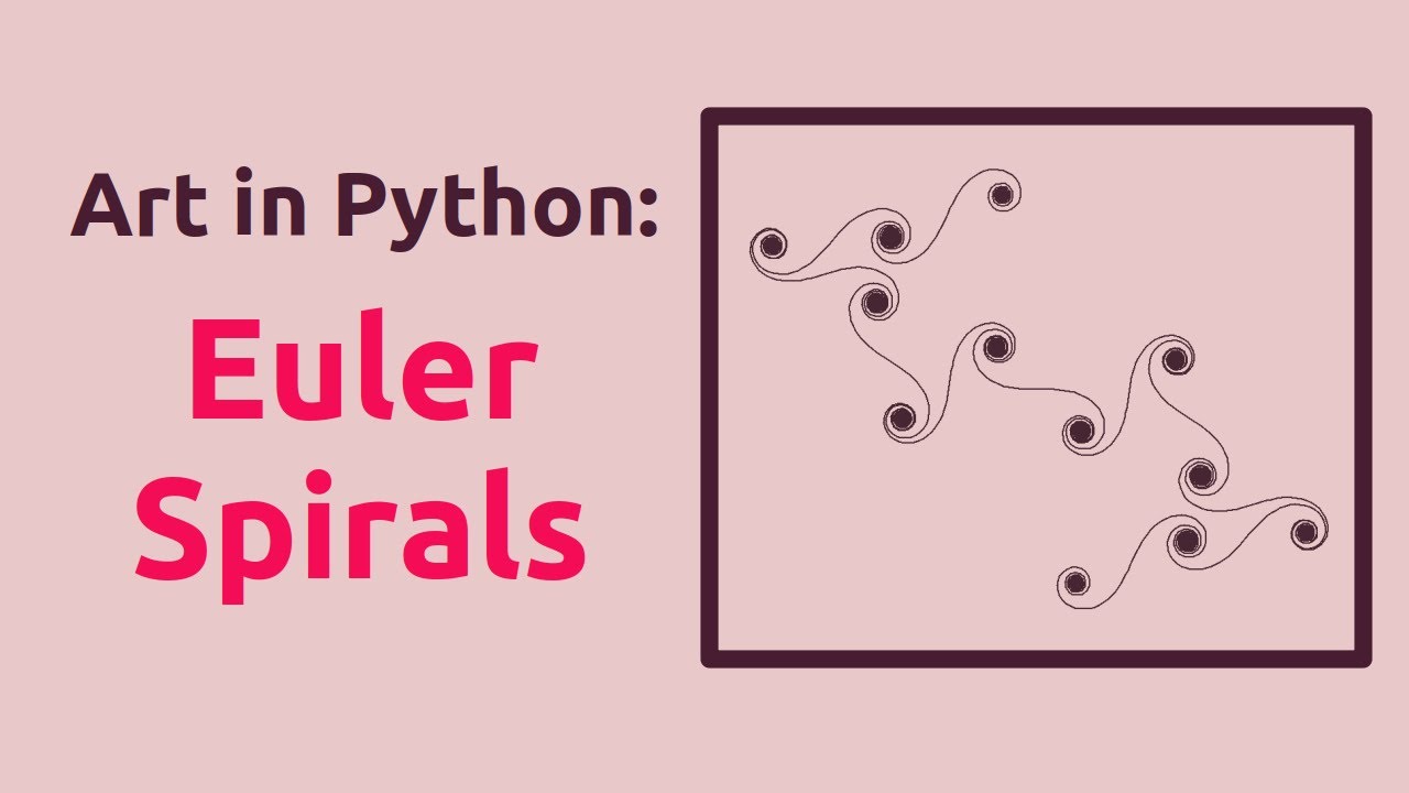 Generative art in Python: Euler Spirals